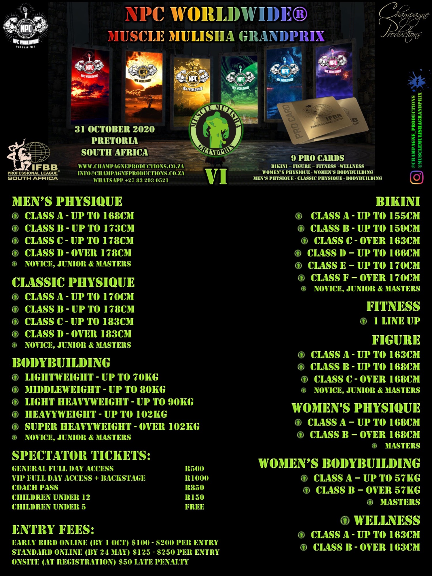 2020 NPC Worldwide Muscle Mulisha GrandPrix VI Pro Qualifier Poster